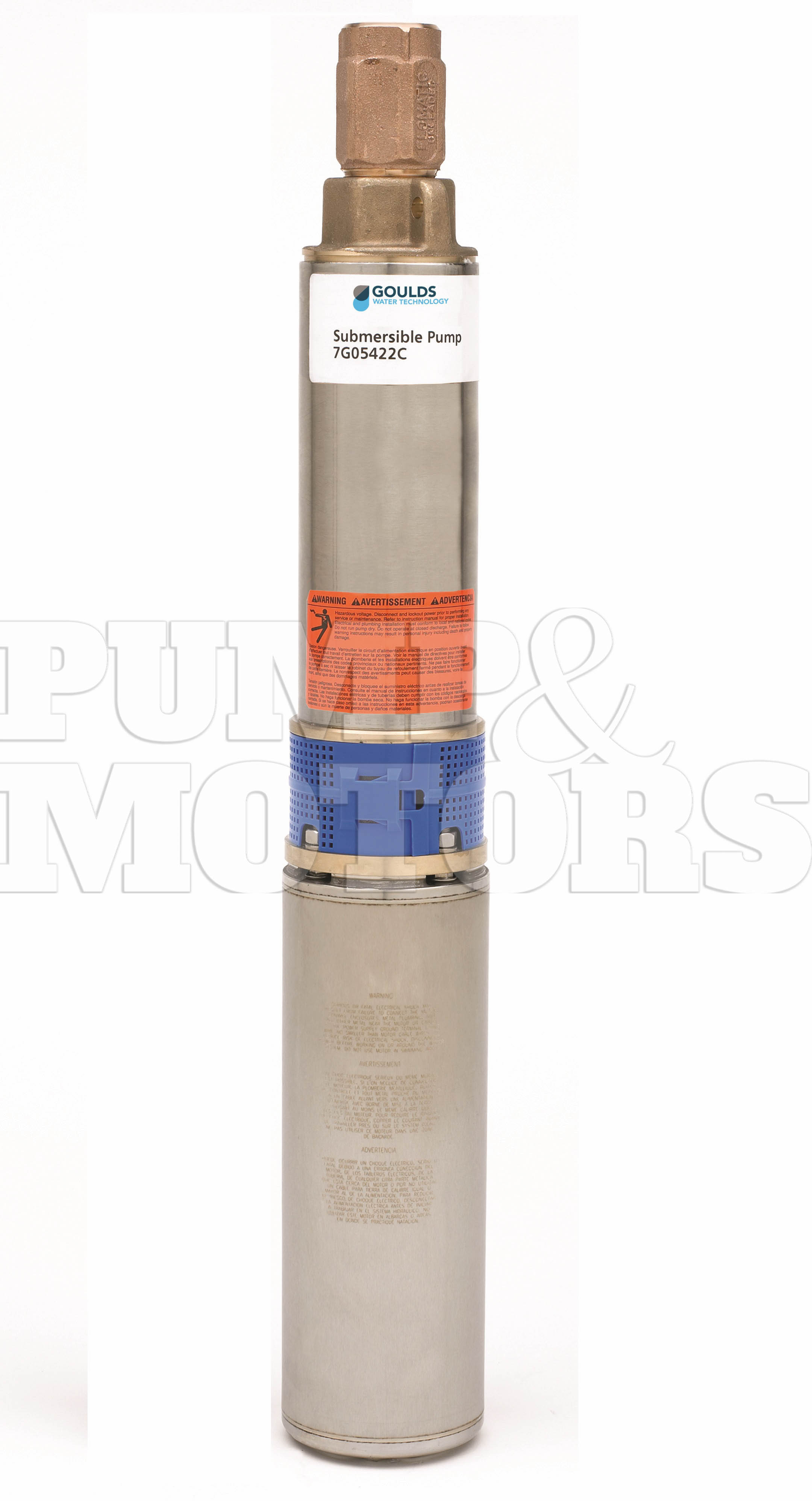 Goulds 7G05422C 1/2 HP 230V Submersible Water Well Pump 7GPM [7G05422C ...